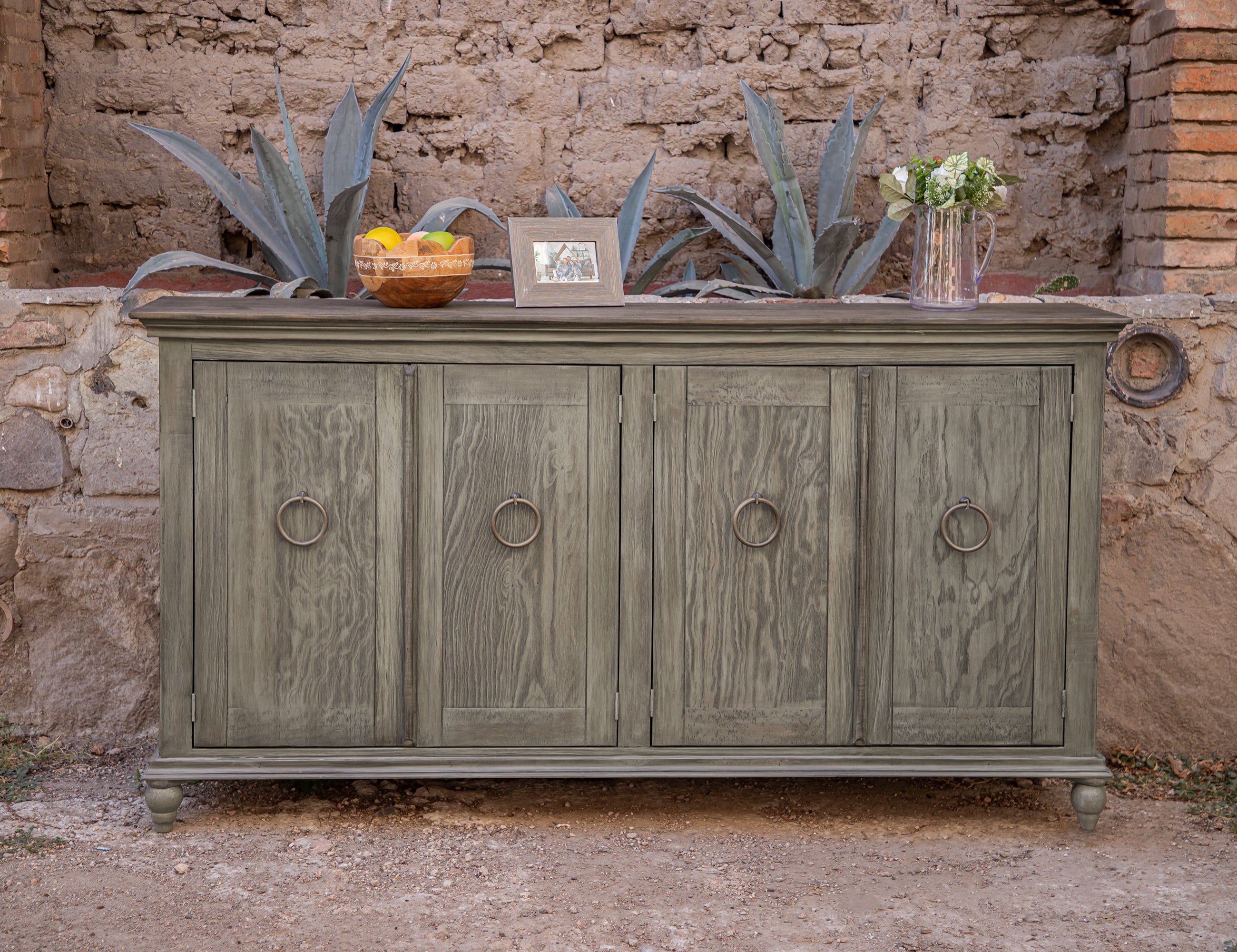 Capri Two Tone Olive Console – Antiques Decor And More