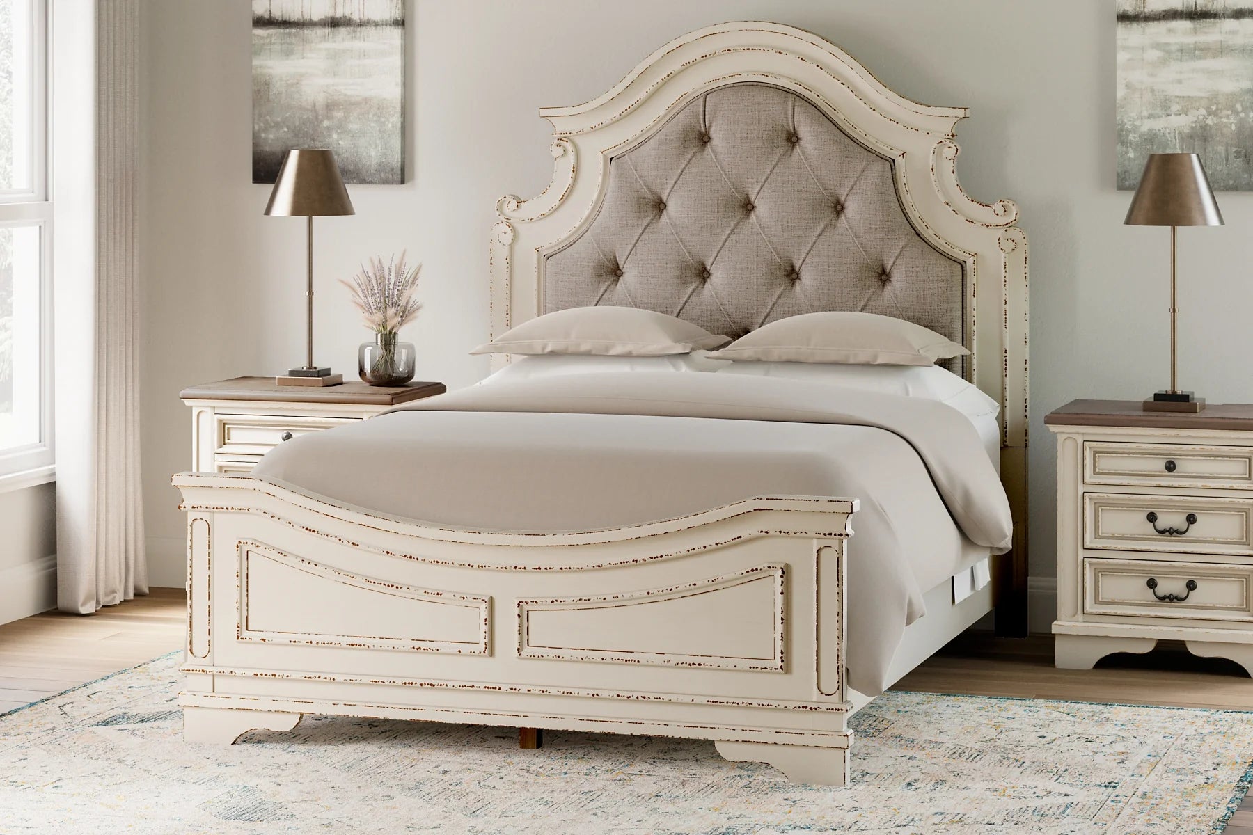 Kaylin Queen Upholstered Bed – Antiques Decor And More